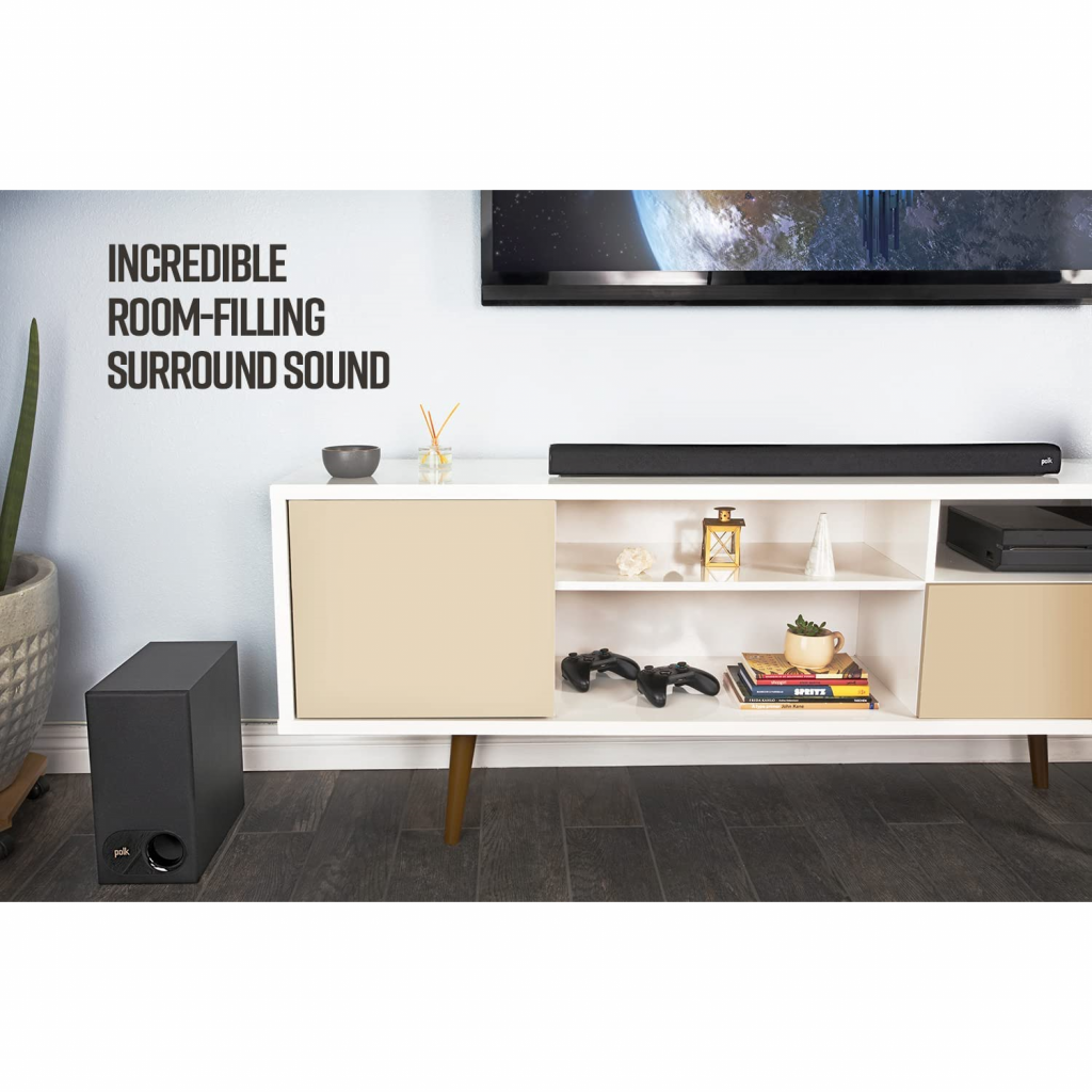 Polk Audio Signa S2 Universal TV Sound Bar and Wireless Subwoofer