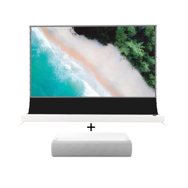 Samsung Laser TV – LSP9T 4K UST Projector + 120" The Premiere Rollable ...