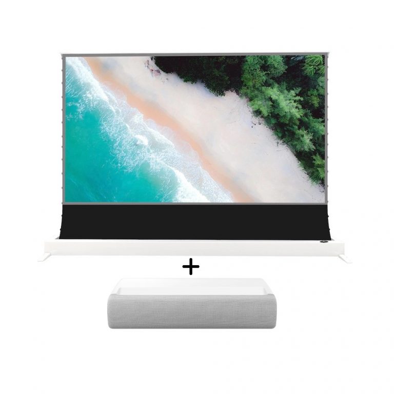 Samsung Laser TV – LSP9T 4K UST Projector + 120" The Premiere Rollable ...