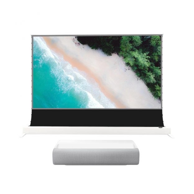 Samsung Laser TV – LSP7T UST 4K Projector + 120" The Premiere Rollable ...