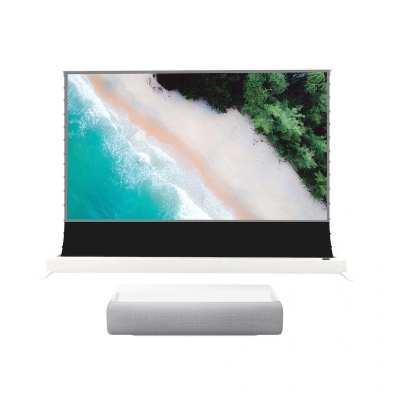 Samsung Laser TV – LSP7T UST 4K Projector + 120" The Premiere Rollable ...
