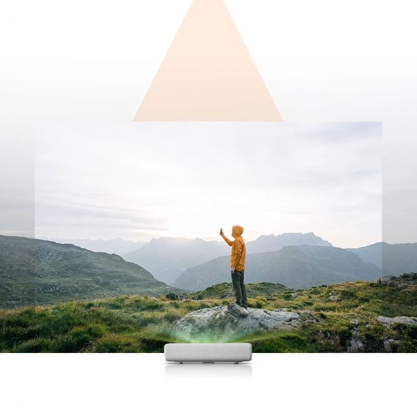 Samsung Laser TV – LSP7T UST 4K Projector + 120" The Premiere Rollable ...