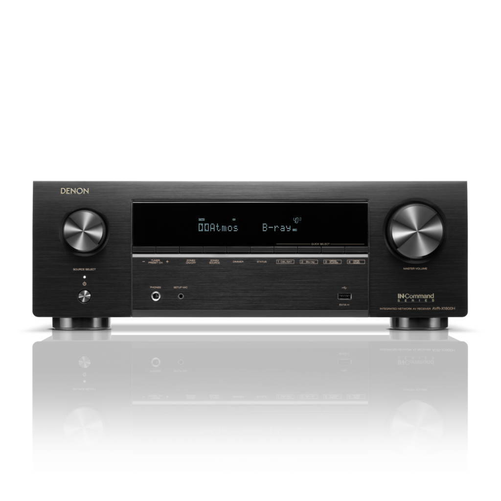 Denon X-Series AVR-X1800H 8K HDMI 7.2-Channel Network A/V Receiver