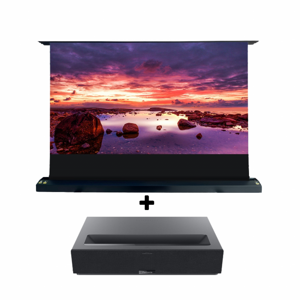 Formovie Theater 4K UST Projector and EluneVision Aurora 8K Floor ...