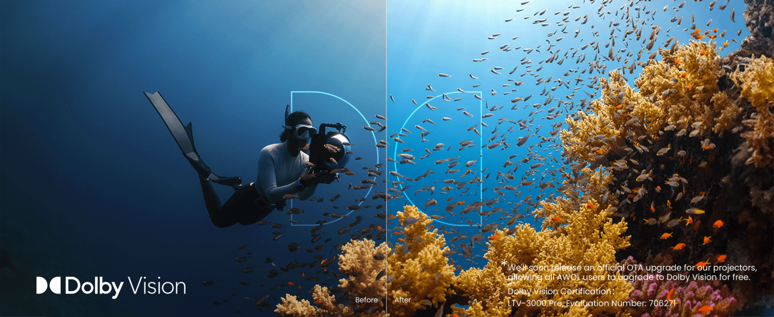 AWOL Vision LTV-3000 4K UST Projector + EluneVision 8K Reference ...