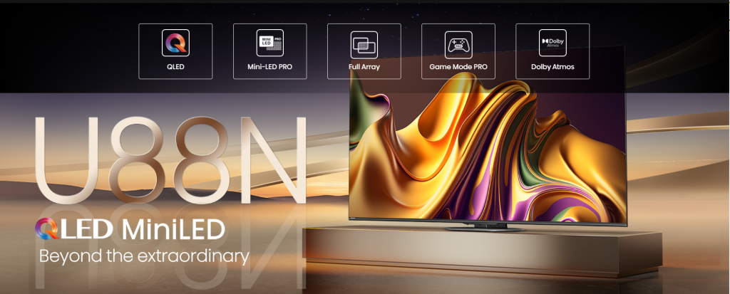 Hisense 100U88N 100" U88N 4K Mini-LED HDR10+144hz Google Smart QLED TV ...