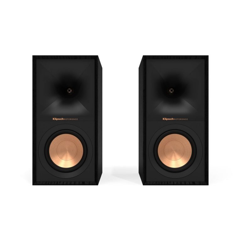 Klipsch R-50M Two Way Bookshelf Speakers, Black - Eastporters Audio Video